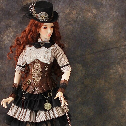 BJD STEAMPUNK OUTFIT Unique Sd Clothing Victorian Corset Doll - Etsy