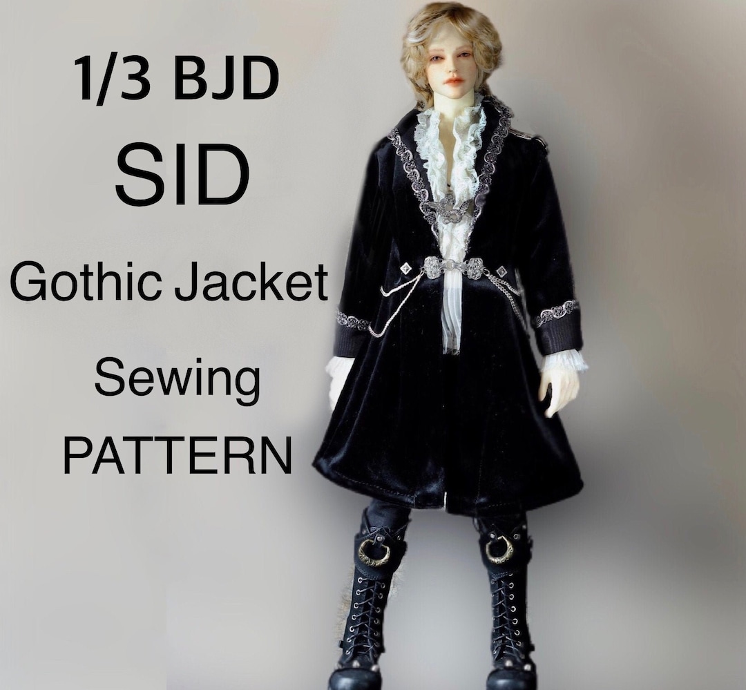 1/3 BJD Gothic Jacket Pattern, Iplehouse SID, Diy Outfit, Clothes, Doll ...