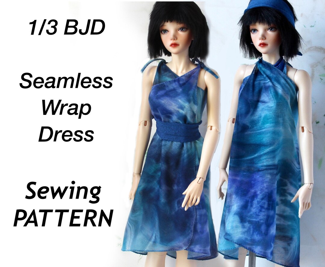 1/3 BJD WRAP DRESS Pattern, Seamless Pattern, Female Clothes, Diy ...