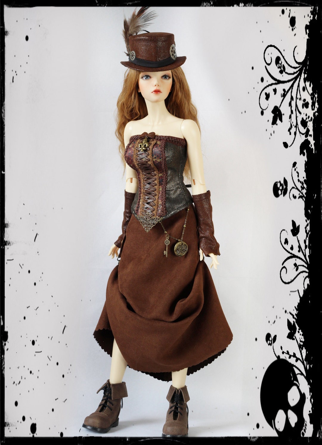 1/3 BJD STEAMPUNK OUTFIT, Victorian Corset - Etsy