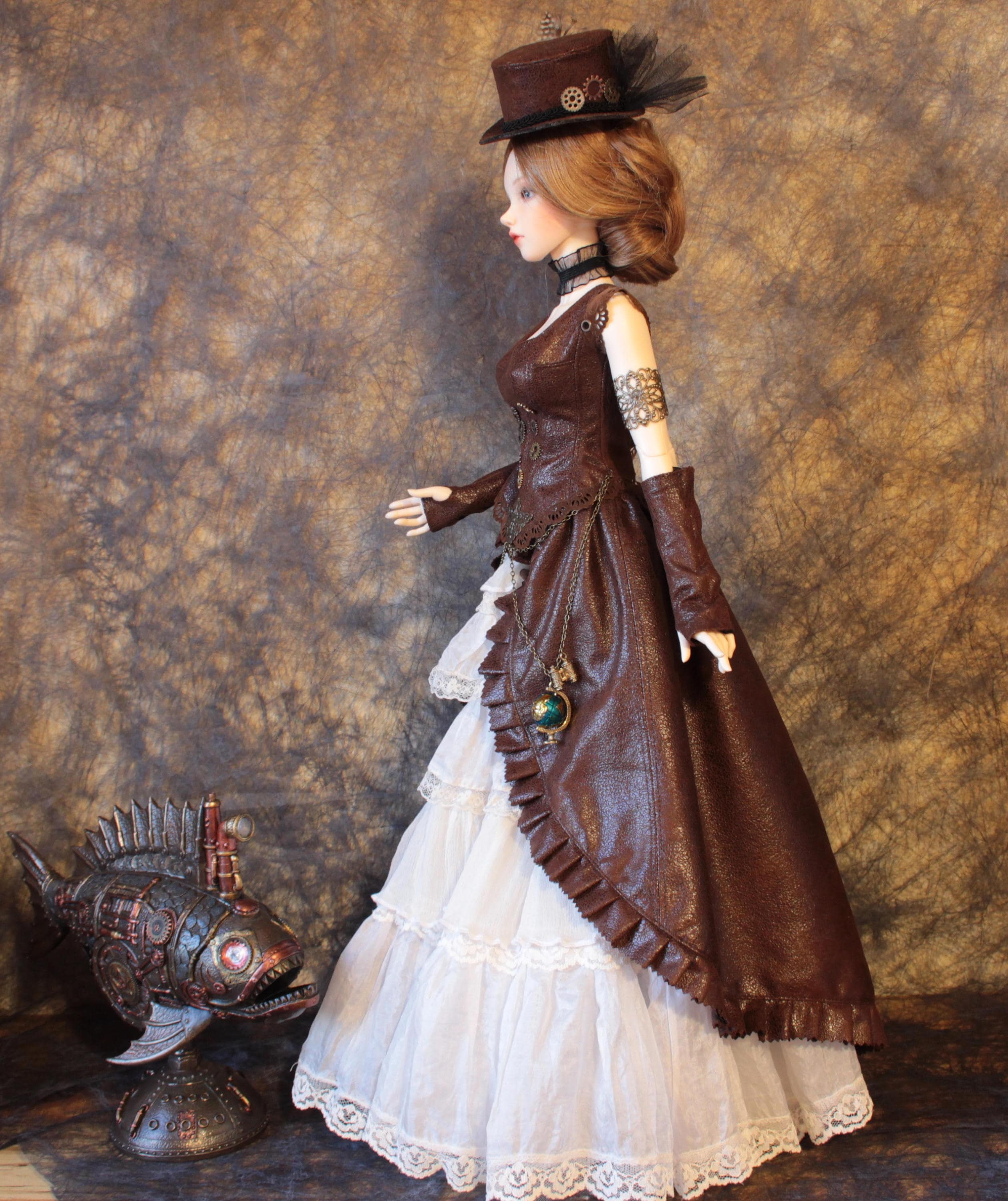 BJD Steampunk Costume Full Set Unique Bjd Outfit Clothes Doll - Etsy