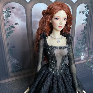 BJD Gothic Black Dress Unique Bjd Outfit Clothes Doll Clothing SID YID ...