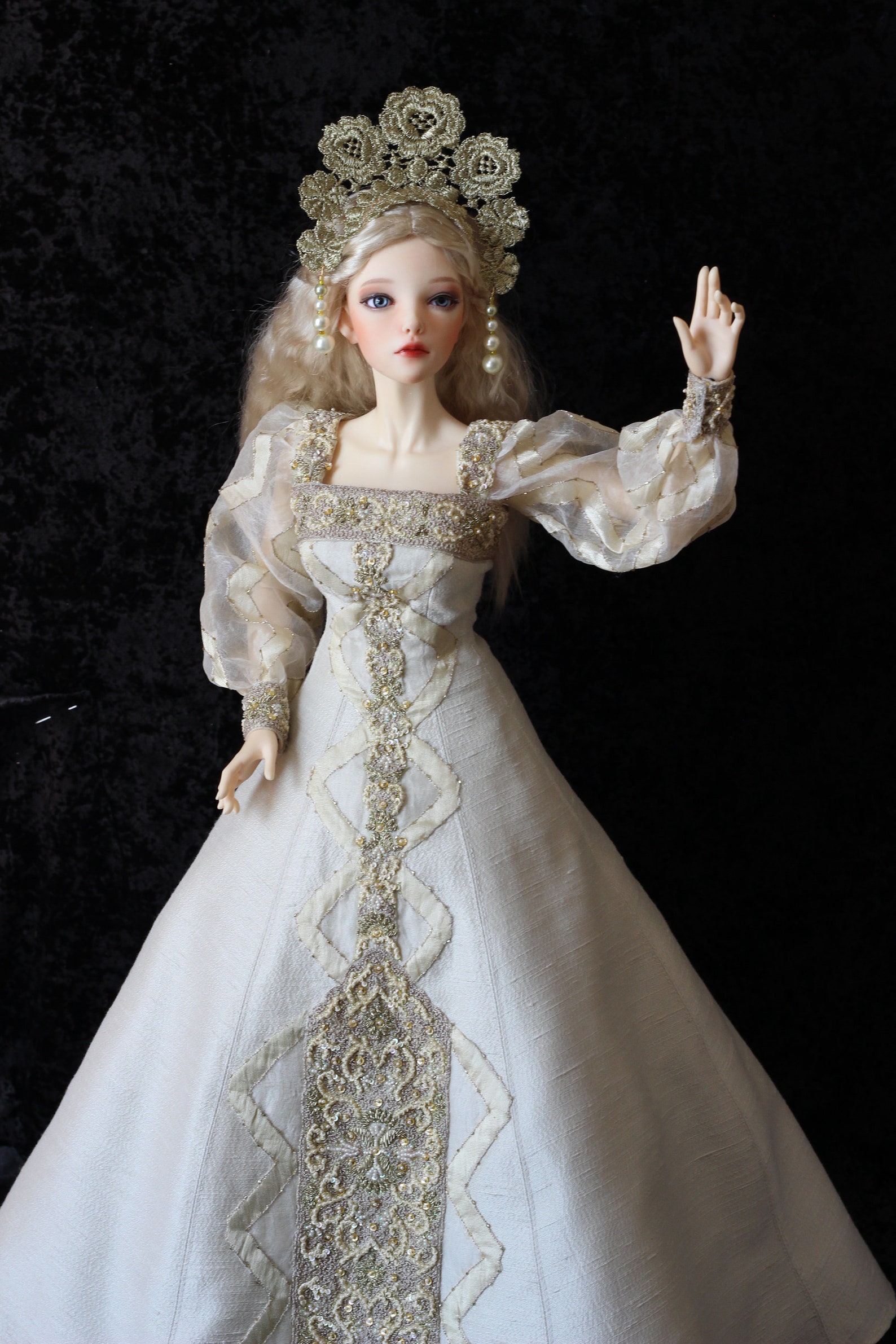 1/3 BJD PRINCESS Dress Embroidery Fantasy Outfit Doll Full | Etsy