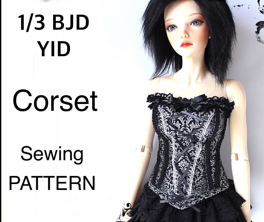 1/3 BJD PATTERN, YID Corset , Bjd Sewing Pattern, Bjd Outfit Pattern ...