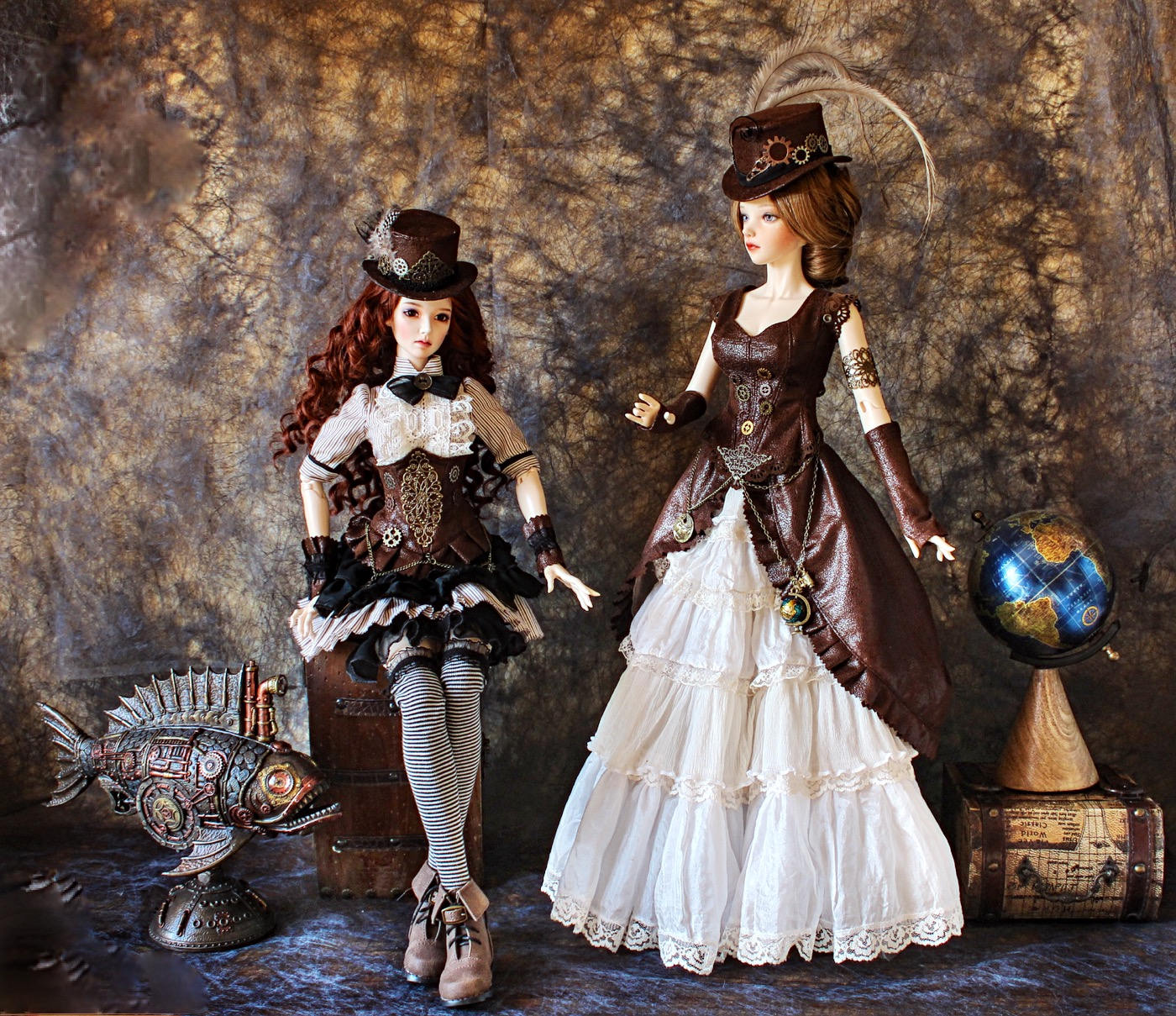 BJD Steampunk Costume Full Set Unique Bjd Outfit Clothes Doll | Etsy