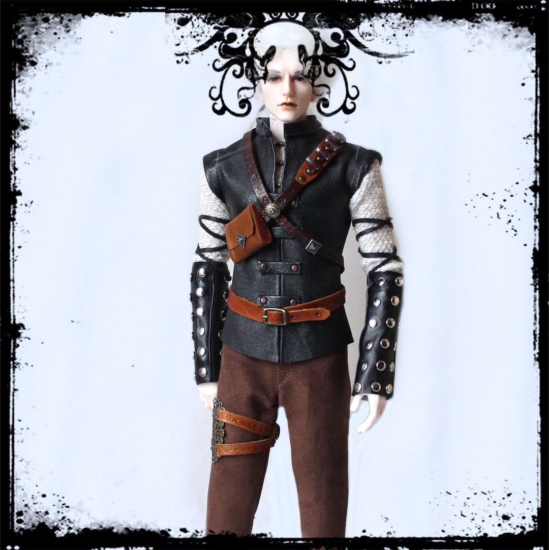1/3 BJD Warrior Outfit Male Viking Clothing Unique Leather Vest Costume ...