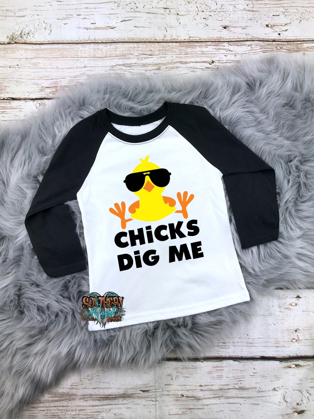 Chicks Dig Me Shirt, Boy's Easter Shirt, Girls Easter Shirt, Kids ...