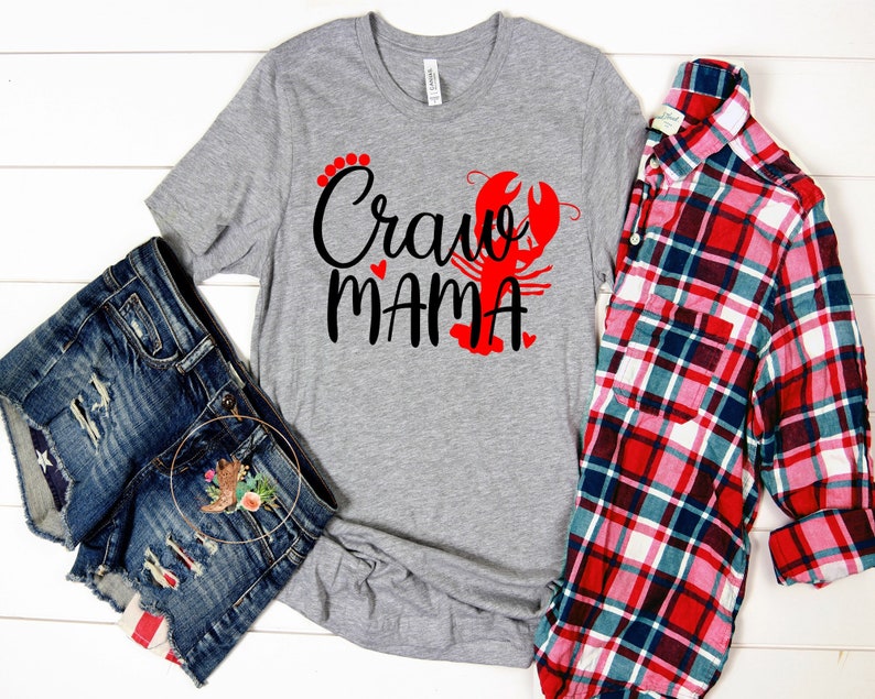 Crawfish Boil t-shirt Unisex crawfish boil shirt Craw Mama | Etsy