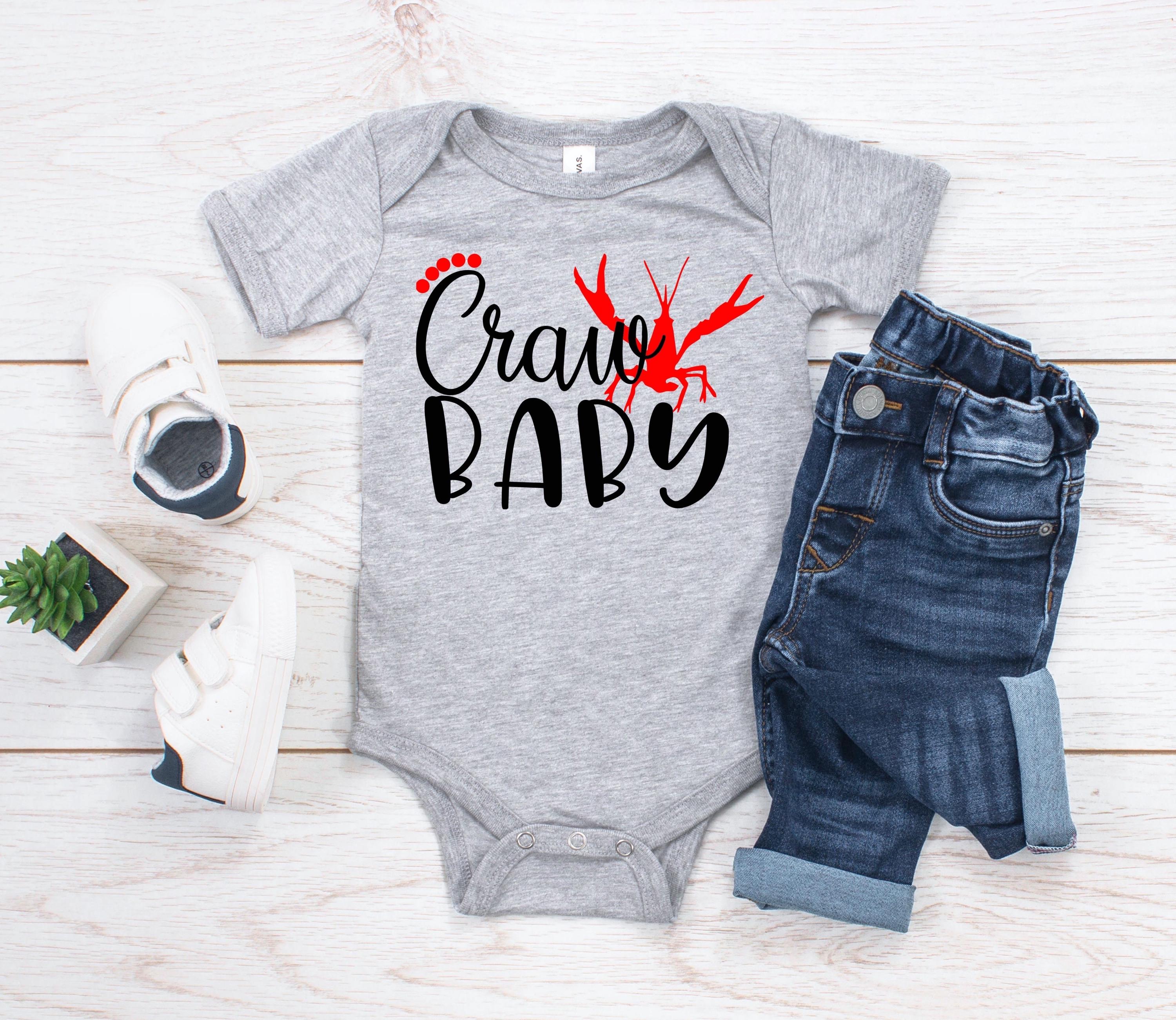 Craw Baby Bodysuit, My First Crawfish Boil, Peace Love Crawfish ...