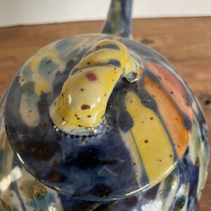 Vintage Studio Pottery Stoneware Teapot. Unique Teapot. One of a Kind ...
