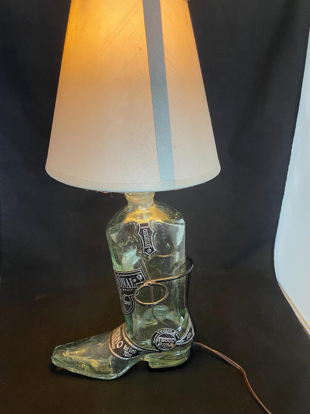 Tequila Tejano Liquor Bottle Cowboy Boot Table Lamp. Unique. Western ...
