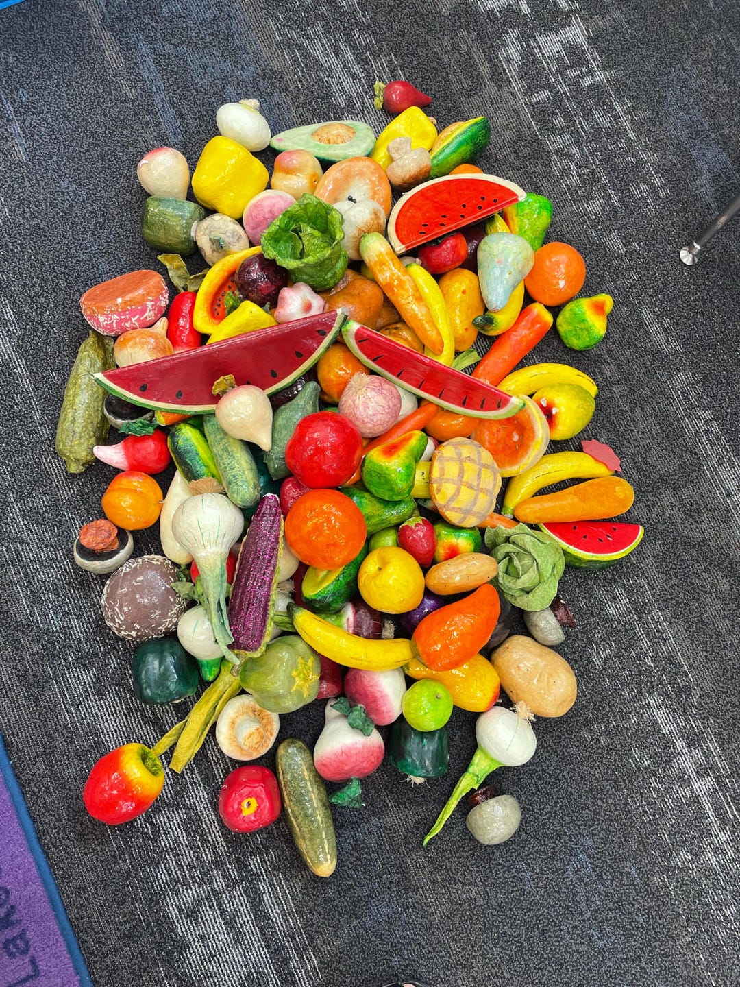 Lot of 57 Vintage Mexican Paper Mache Fruits, Vegetables and Bread ...