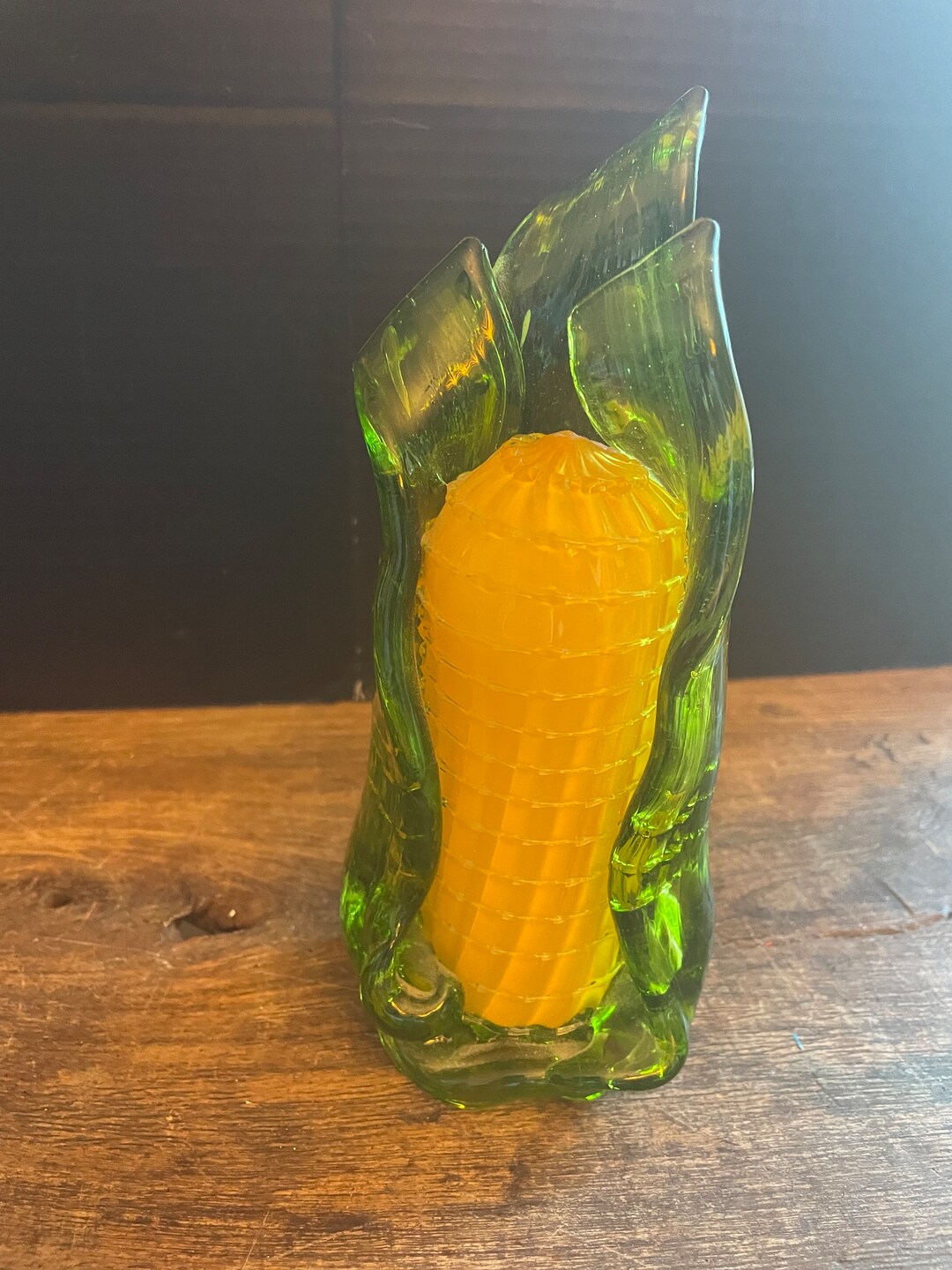 Signed Mark Stephenson Art Glass Ear of Corn Sculpture. Collectable ...