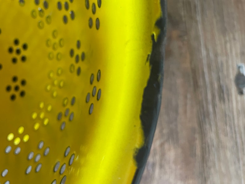 Mid Century 1960's European Bright Yellow & Black Enamelware Food ...