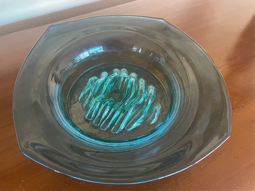 1982 Blenko big Sky Freeform 15 Centerpiece Bowl - Etsy