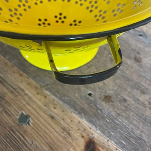 Mid Century 1960's European Bright Yellow & Black Enamelware Food ...