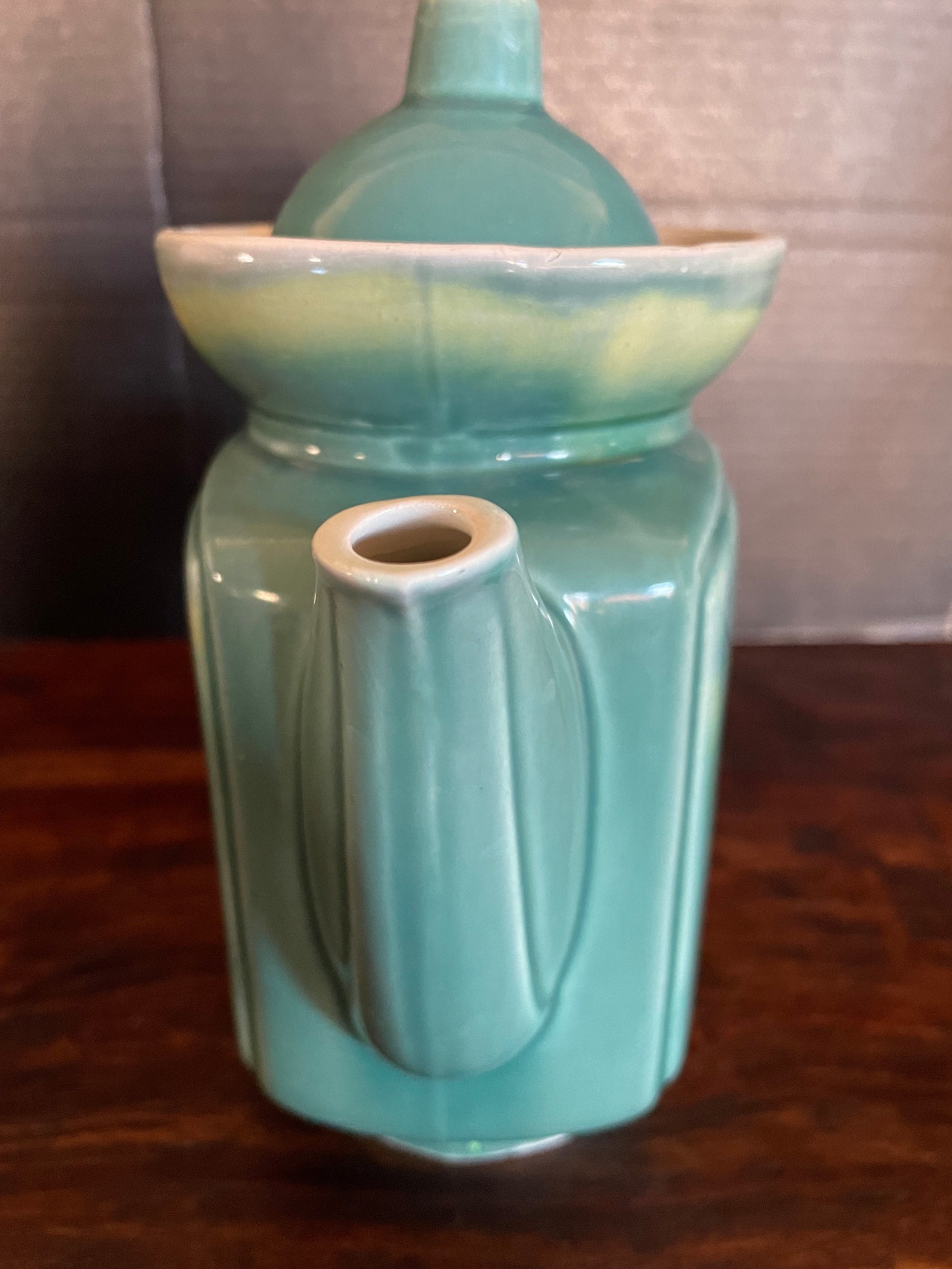 Vintage/antique Green Art Deco Teapot. Makers Mark on Bottom ...