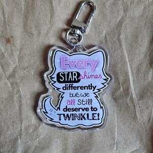 Shining Star AFO Tubie Kitty Keychain (rare Disease, Gtube, Ankle Foot ...