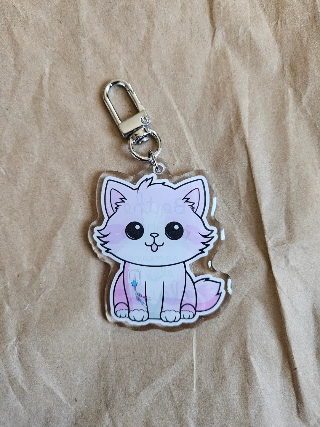 PICC Line Medical Minis Kitty Keychain (rare, Peripherally Inserted ...
