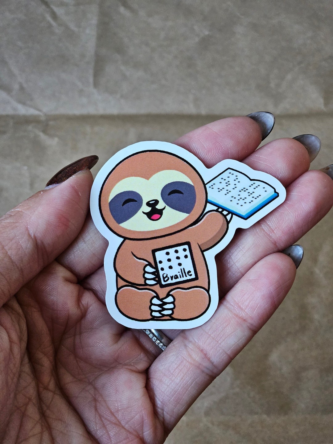 Braille Sloth (not Tactile* Signing, Visual Impairment, Inclusion ...