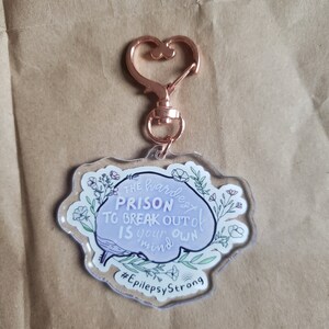 Keychain - Strong Minds, Medical Mom (accessories, Medical Awareness ...