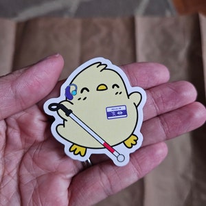 Deaf Blind & Kind White Cane Chicky (visual Impairment, Hearing Loss ...