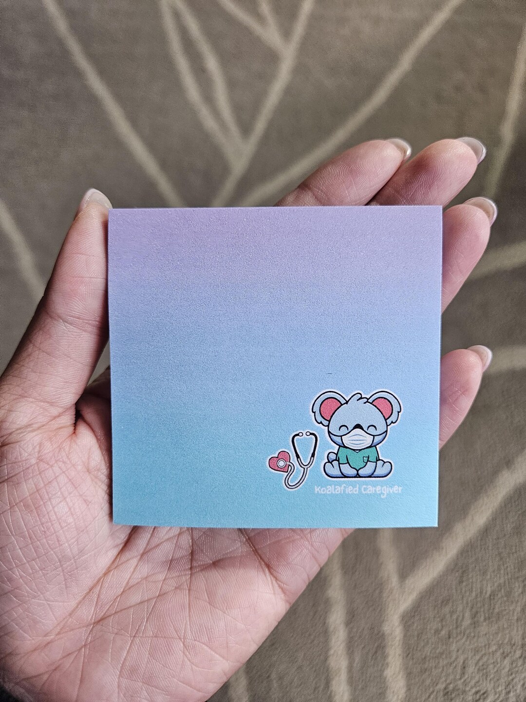 Koalified Caregiver Post-it Pad (50 Page, Cute Gift, Motivational, Fun ...