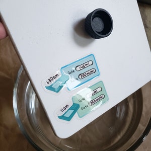 Infinity Feed Dose & Rate Stickers for Feed Pump (die Cut Stickers ...