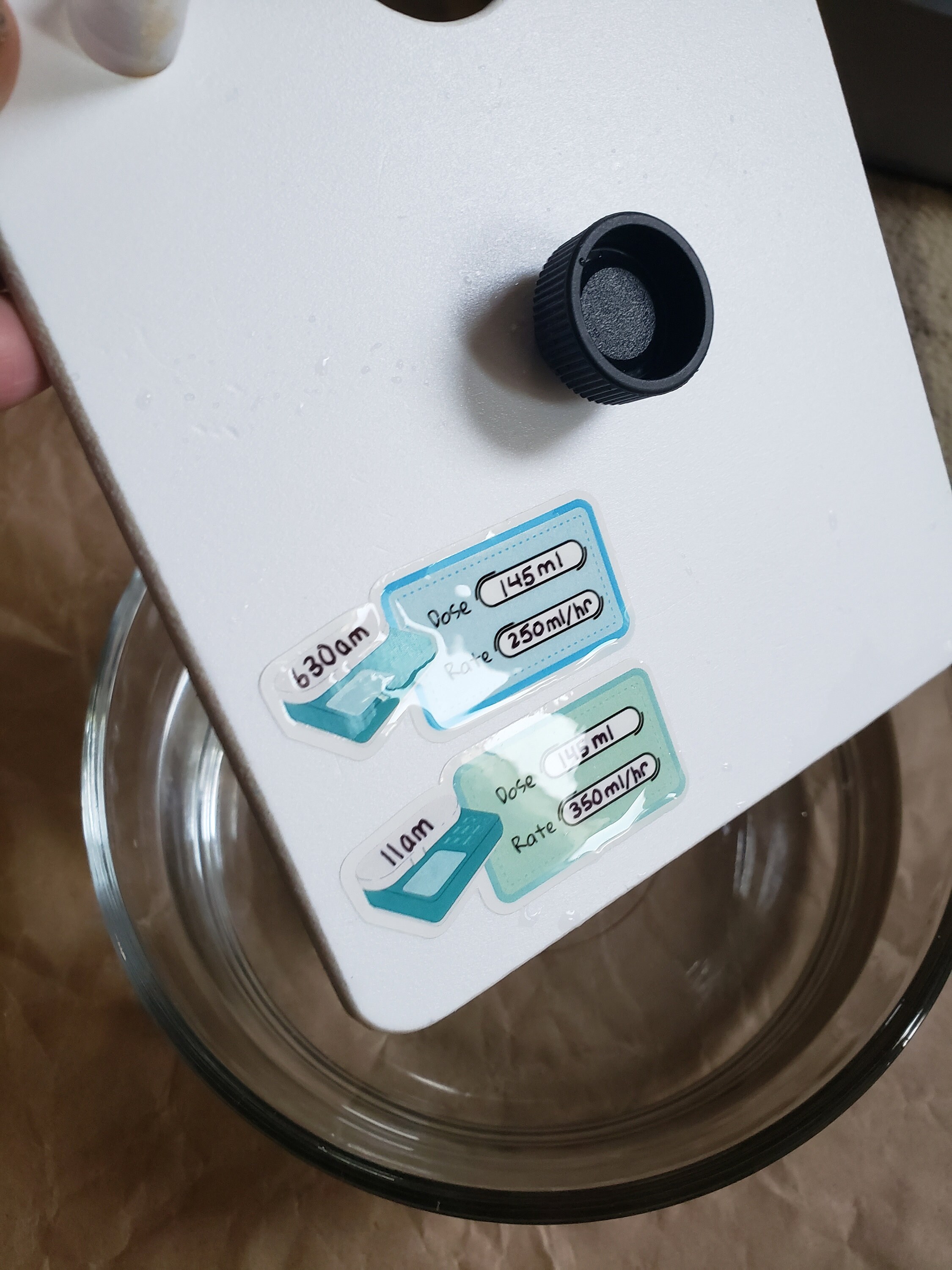 Infinity Feed Dose & Rate Stickers for Feed Pump die Cut | Etsy