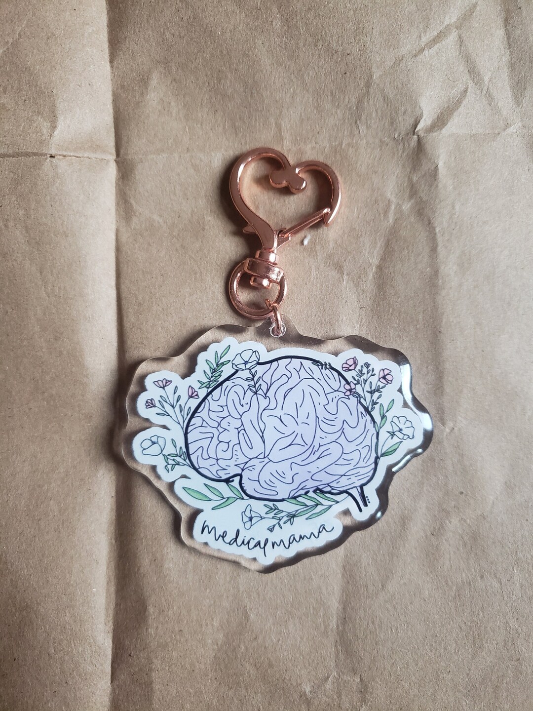 Keychain - Strong Minds, Medical Mom (accessories, Medical Awareness ...