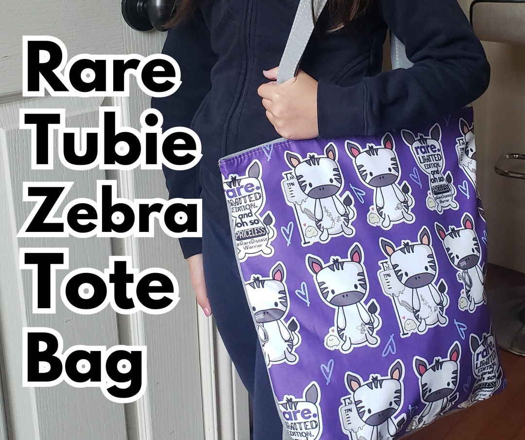 Rare Tubiie Zebra Tote Bag (inclusion, Special, Additional Needs, Care ...