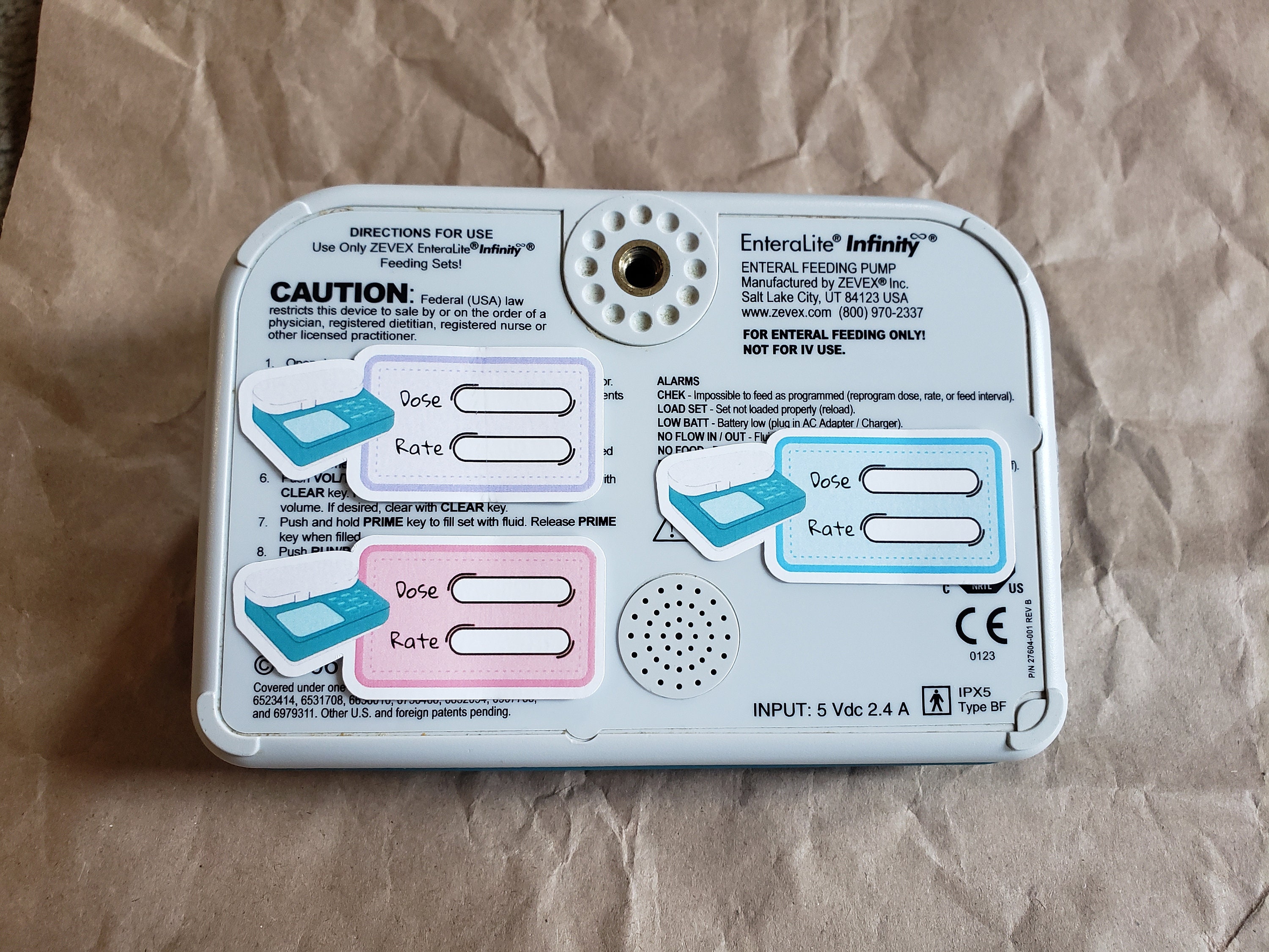 Infinity Feed Dose & Rate Stickers for Feed Pump die Cut | Etsy