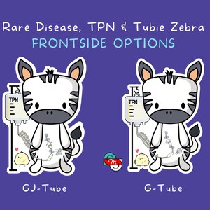 Rare Disease TPN Tubie Zebra (medical Awareness, Medical Mama, GJ ...