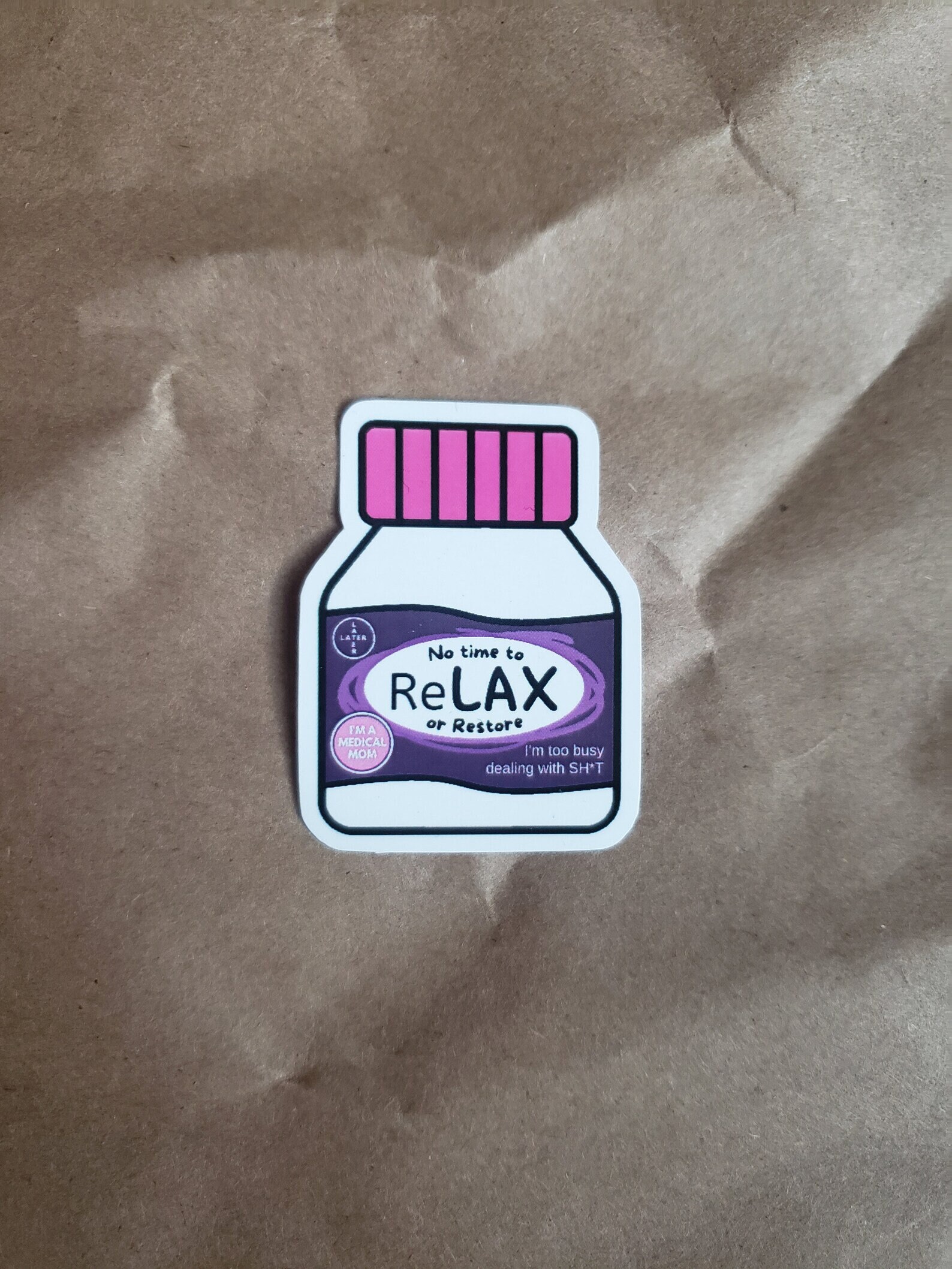 Medical Mom Mix Sticker Gift Pack - 10/30 (caregiver, Motivational ...