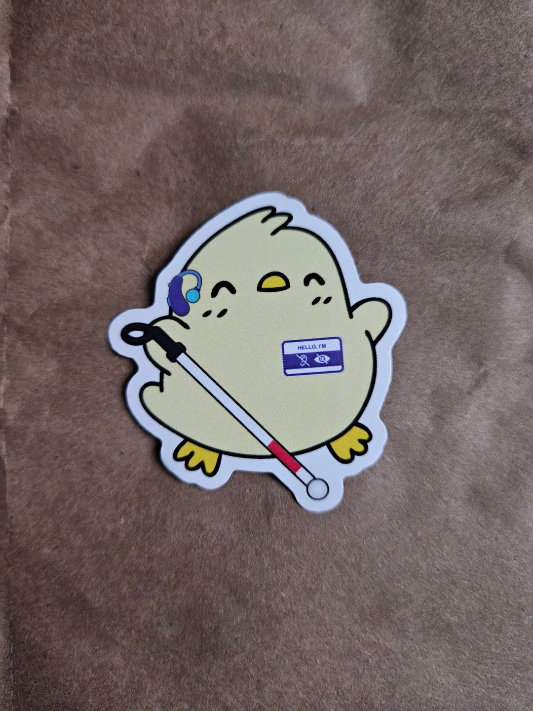 Deaf Blind & Kind White Cane Chicky (visual Impairment, Hearing Loss ...