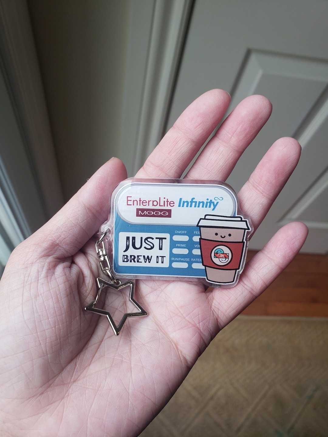 Keychain - Just Brew It (infinity Pump) Epoxy Keychains - Etsy