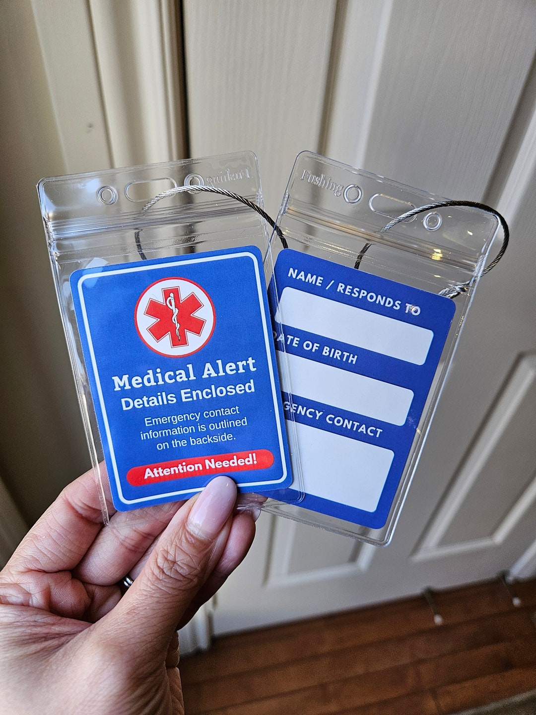 Medical Alert Tag inclusion, Diabetes, Anaphylaxis, Wheelchair ...