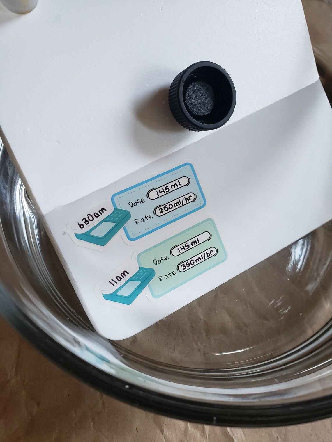 Infinity Feed Dose & Rate Stickers for Feed Pump die Cut | Etsy