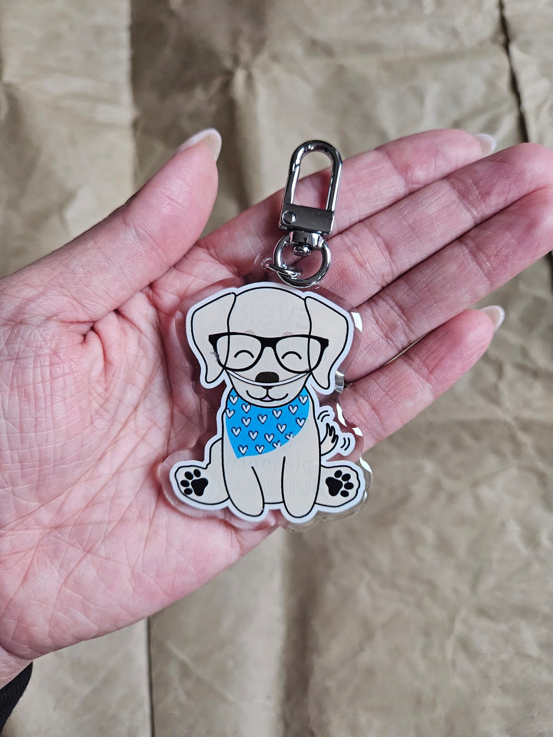 O2 Puppy Keychain (medical Life Accessories, Awareness, Oxygen Prong ...