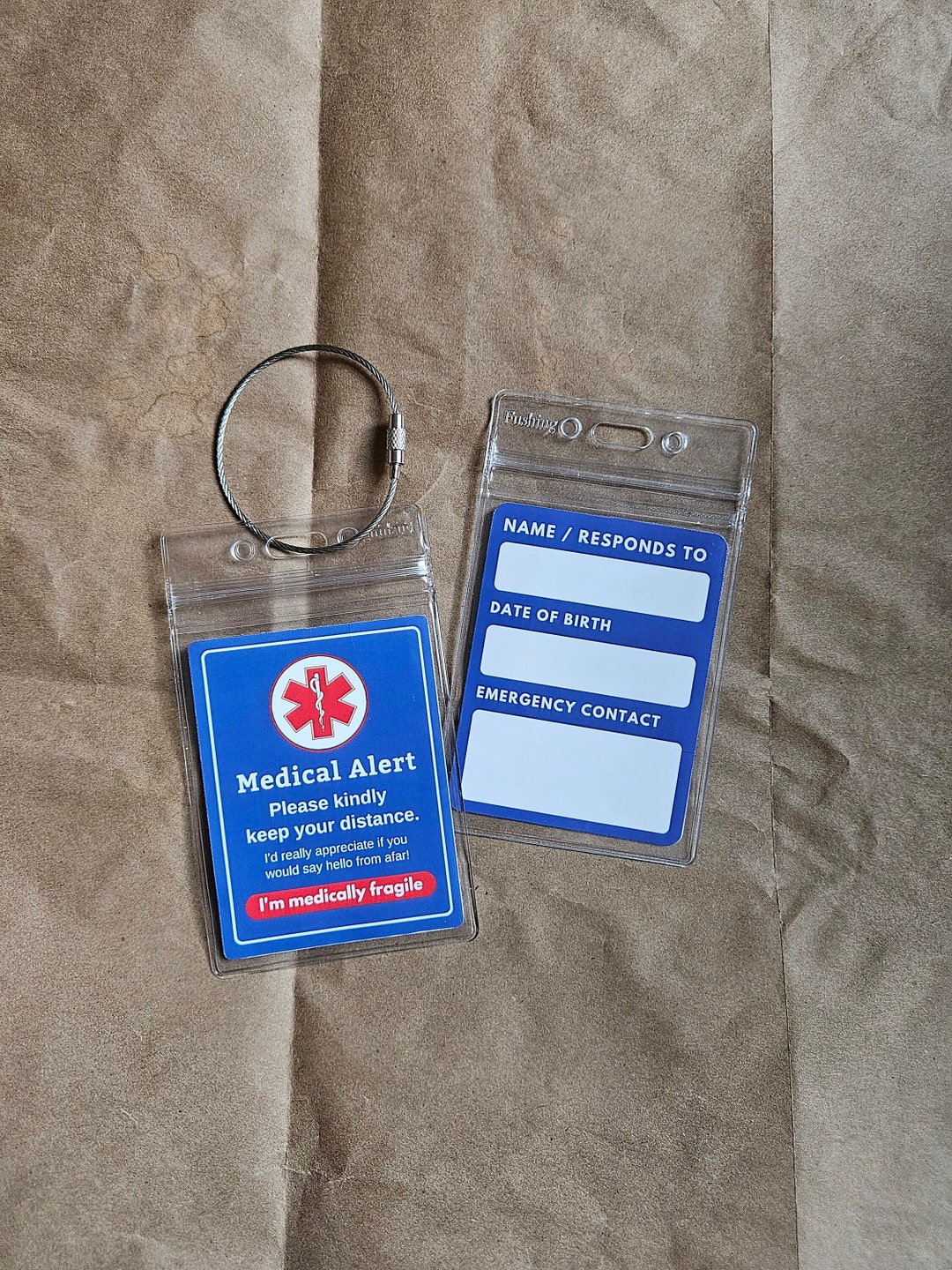 Medically Fragile Medical Alert Tag (inclusion, Wheelchair, School ...