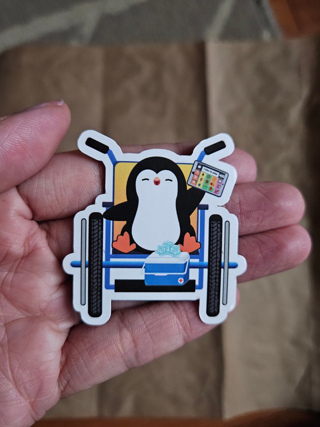 Wheelchair Penguin (ipad, AAC, Speech Device, Mobility, Representation ...