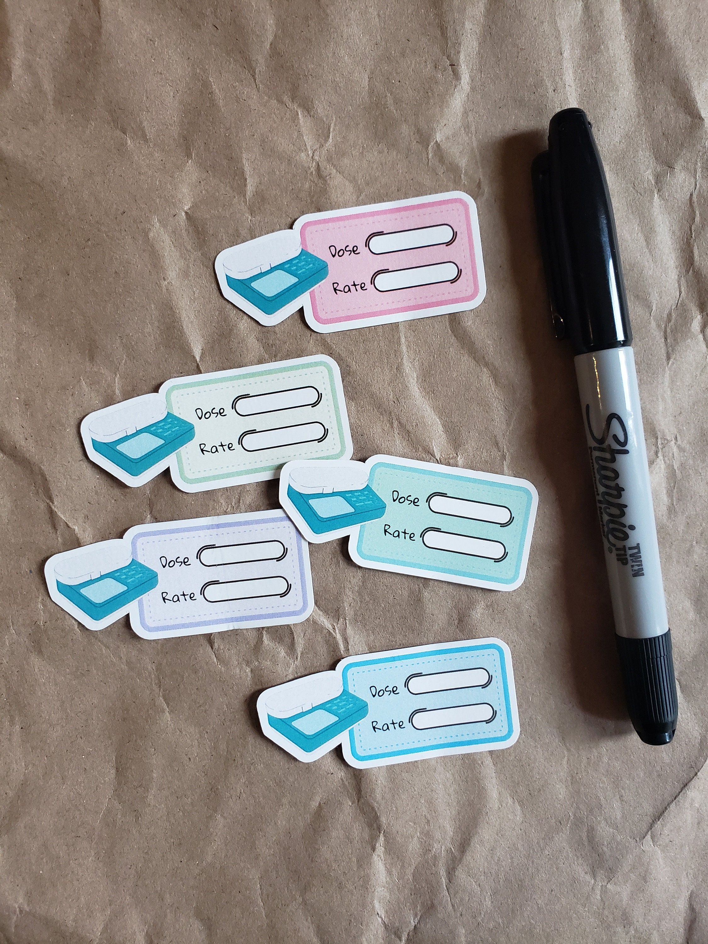 Infinity Feed Dose & Rate Stickers for Feed Pump die Cut | Etsy