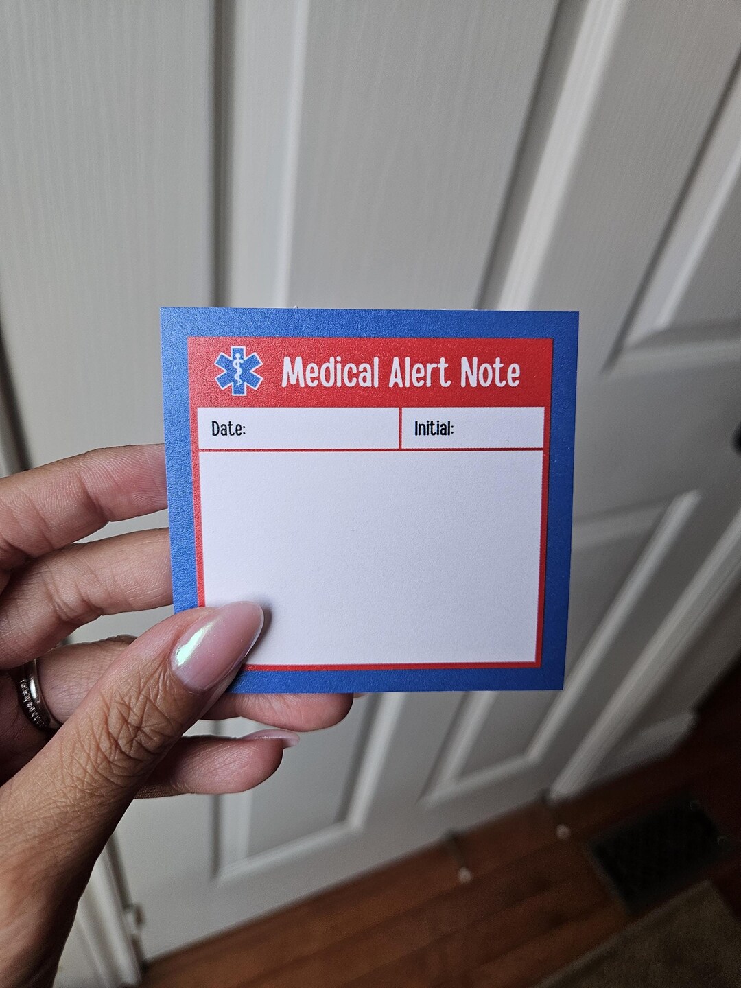 Medical Alert Post-it Note Pad (50 Page, Cute Gift, Teacher, Nurse ...
