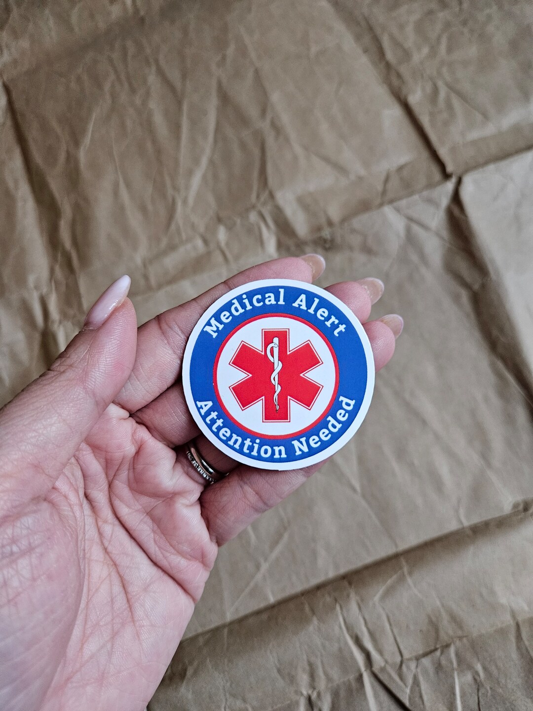 Round Medical Alert (NPO, Autism, Assistive Device, Trach, Diabetes ...