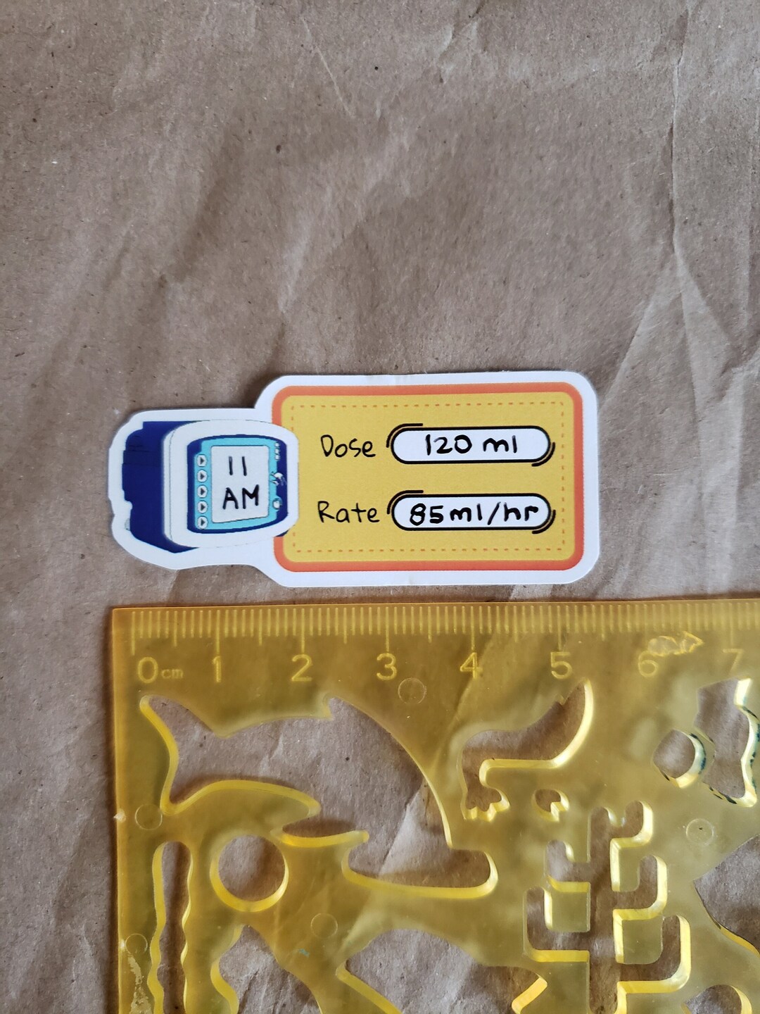 Kangaroo Joey: Feed Dose & Rate Stickers for Pump (die Cut Stickers ...