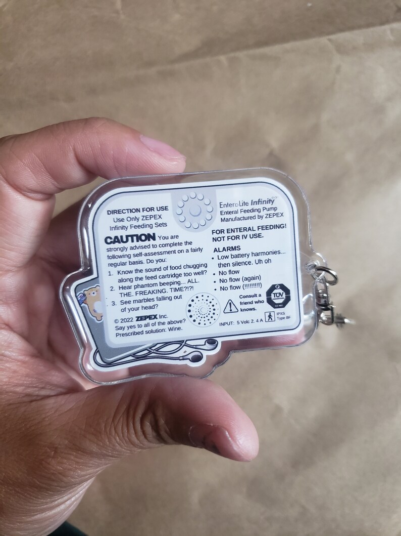 Keychain - No Flow Symphony (infinity Pump) Epoxy Keychains - Etsy