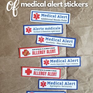 Critical Care Medical Equipment ID Sticker (special Needs, Additional ...