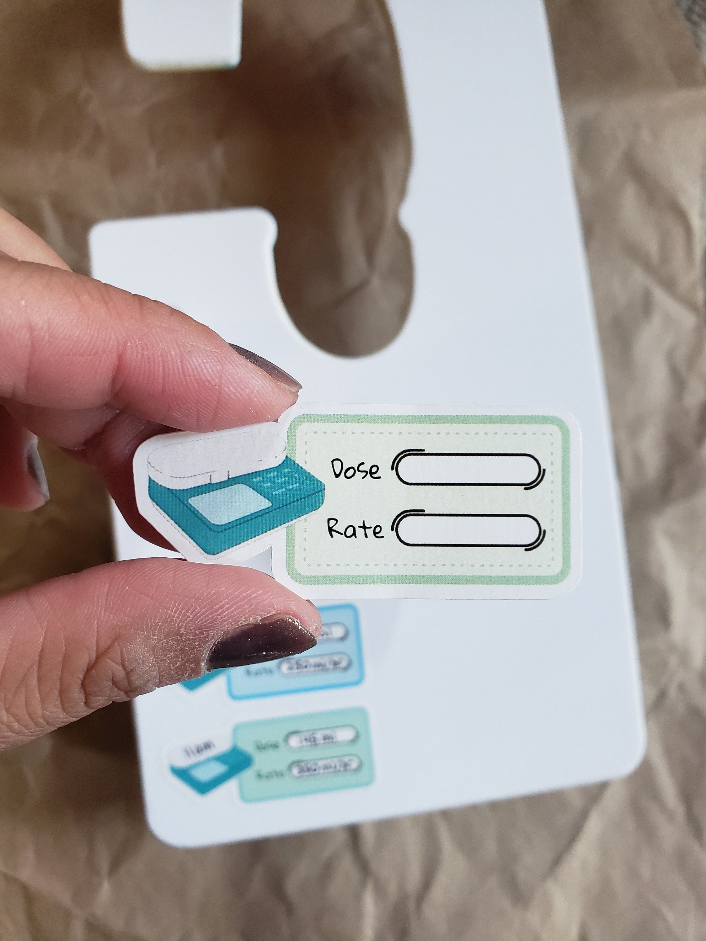 Infinity Feed Dose & Rate Stickers for Feed Pump die Cut | Etsy