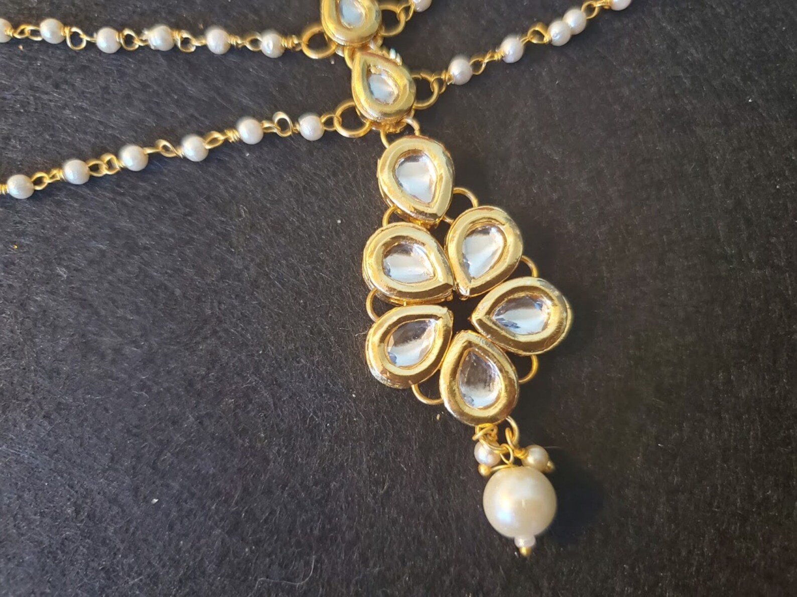 Gold Pearl and Kundan Matha Patti-indian Jewelry-indian Fashion-indian ...