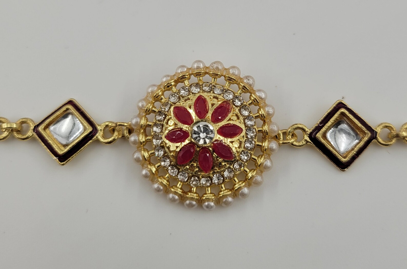 Pearl Kundan and CZ Sheesh Phool Indian Jewelry Indian - Etsy